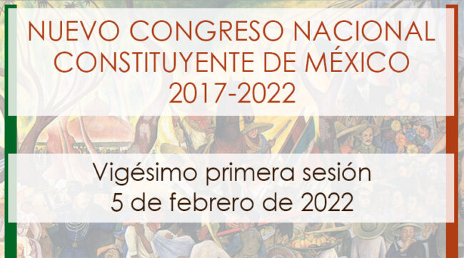 XXI Sesión del Nuevo Congreso Nacional Constituyente – Consejo Nacional ...
